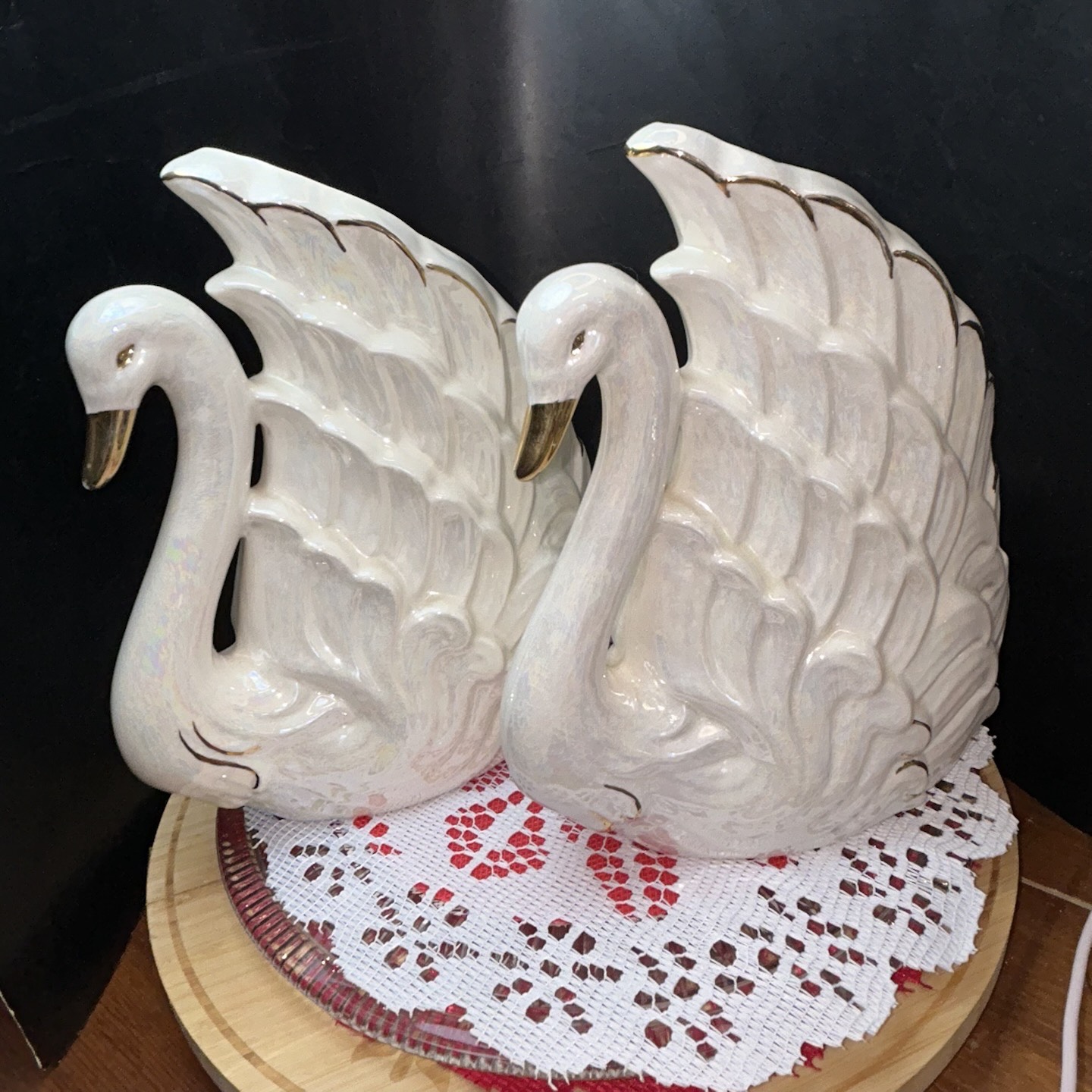 Vintage Large Pair Of MCM Hobbiest Swans