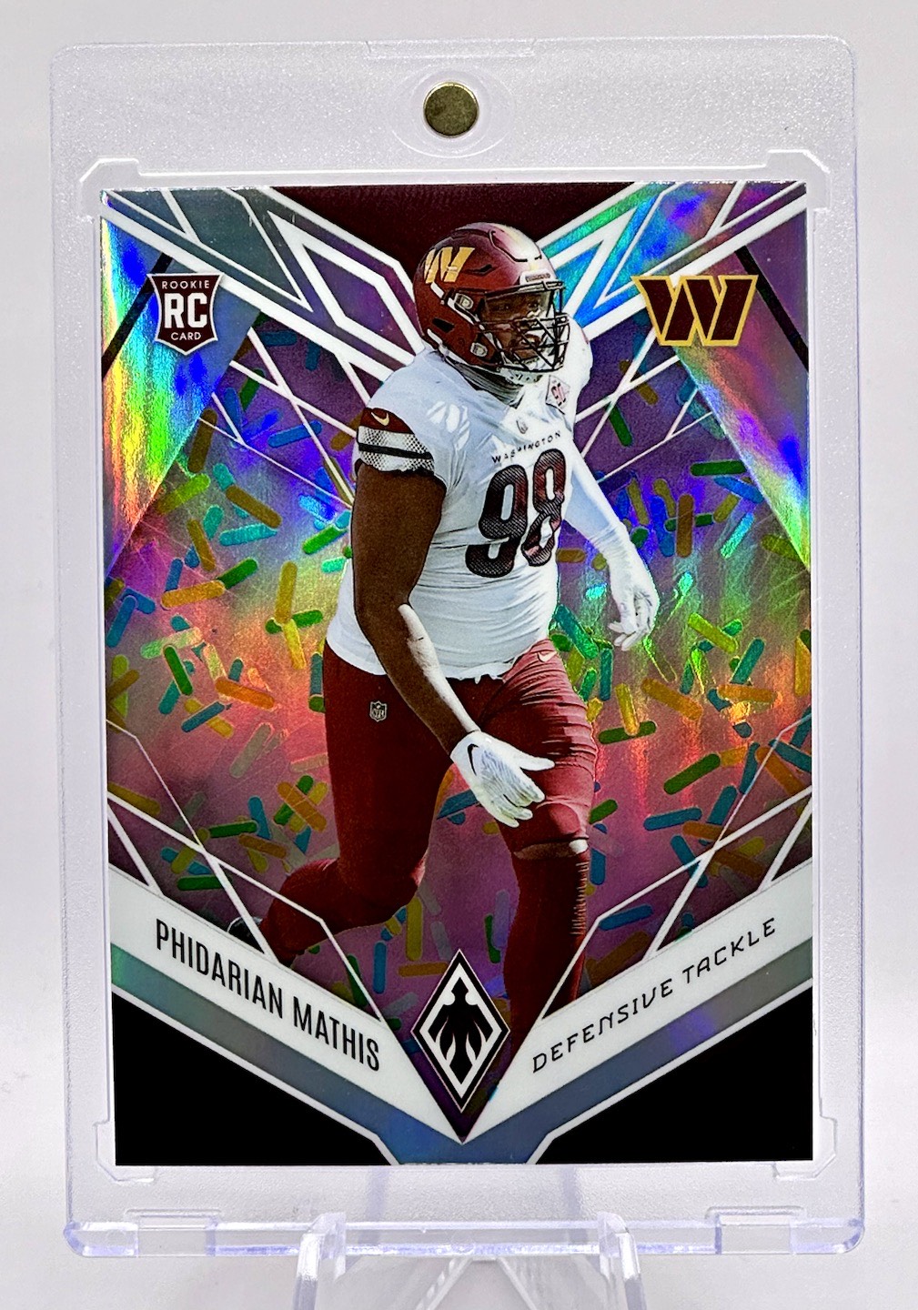 Phidarian Mathis 2022 Phoenix Rookie CASE HIT SSP Donut Sprinkles ...