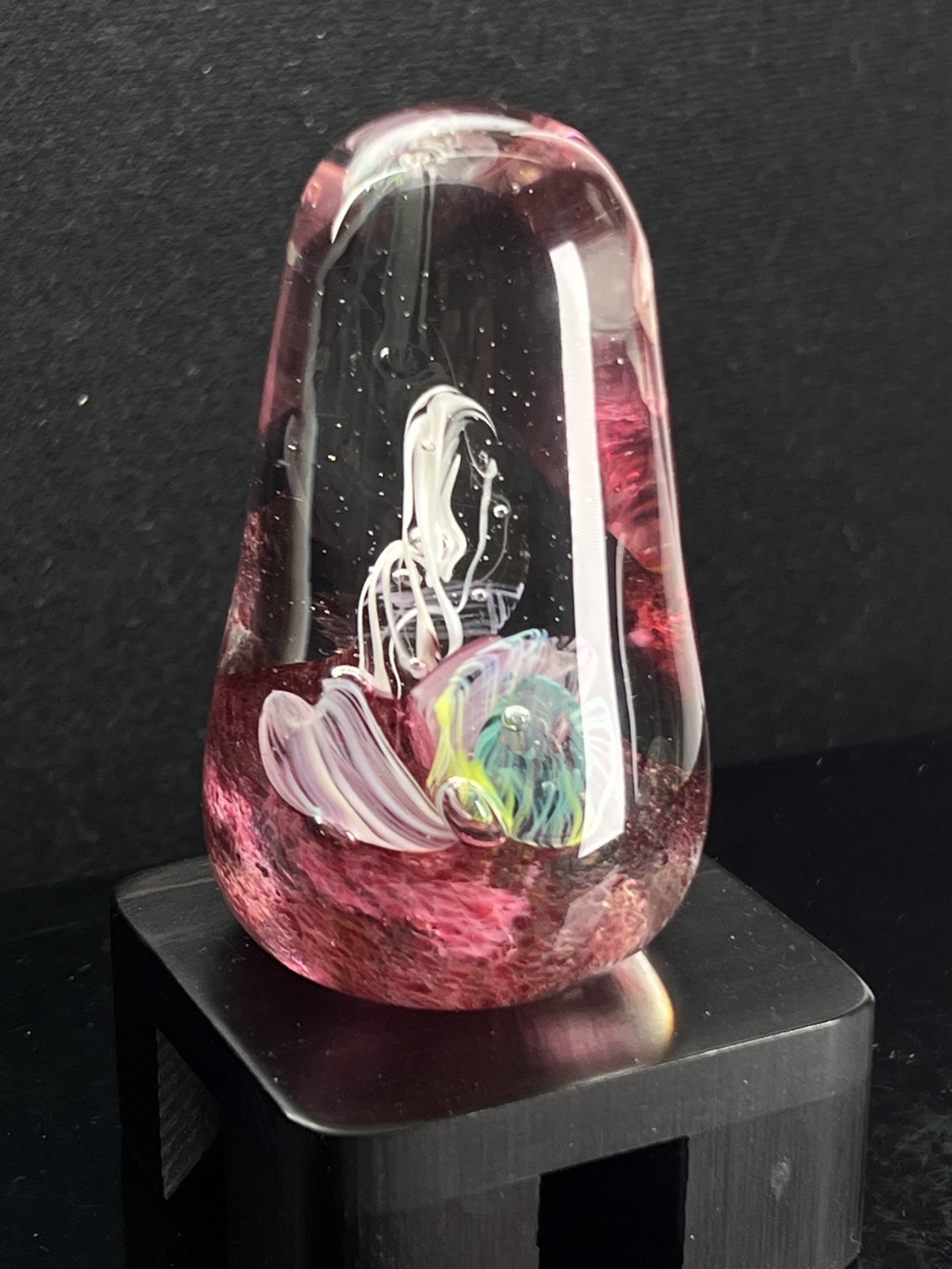 #41 -Signed Art Glass Paperweight