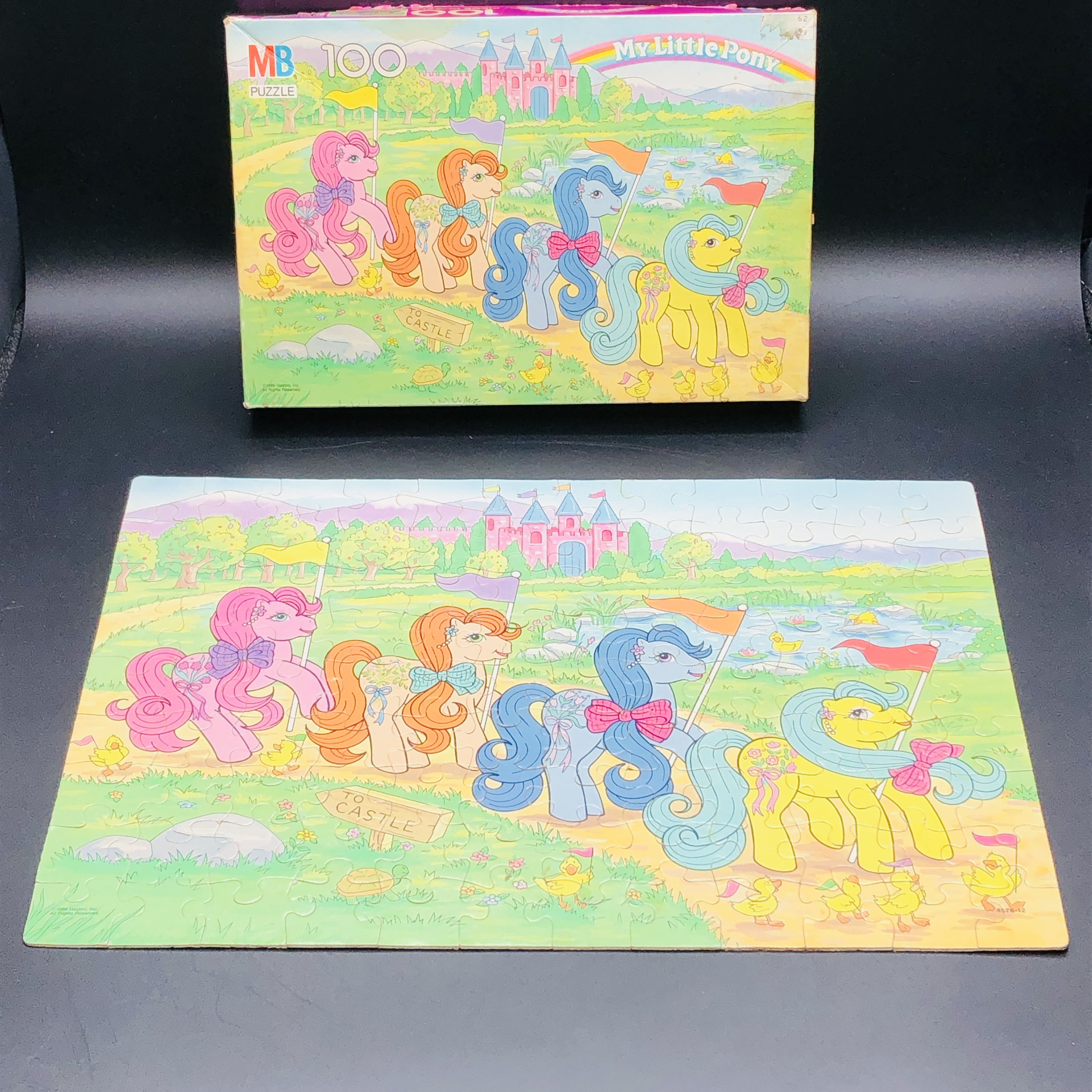 1989 My Little Pony Road to Castle Jigsaw Puzzle 100 piece COMPLETE ...