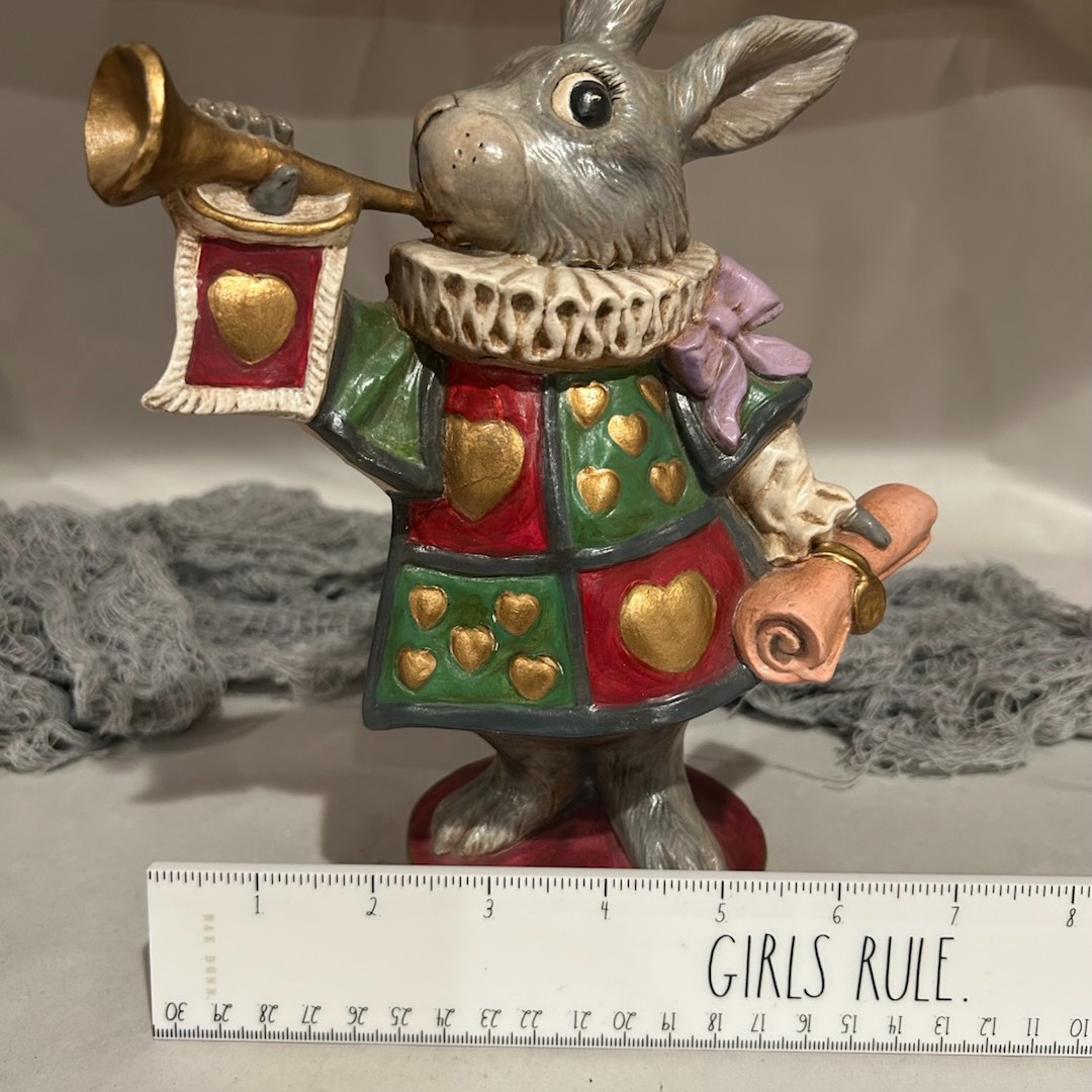 Alice In Wonderland Trumpet Rabbit Fancy Dress Easter Bugle Signed