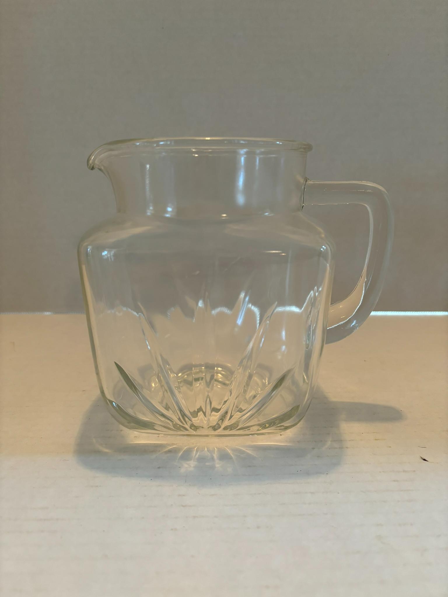 Vintage Hazel Atlas Clear Glass Juice Pitcher
