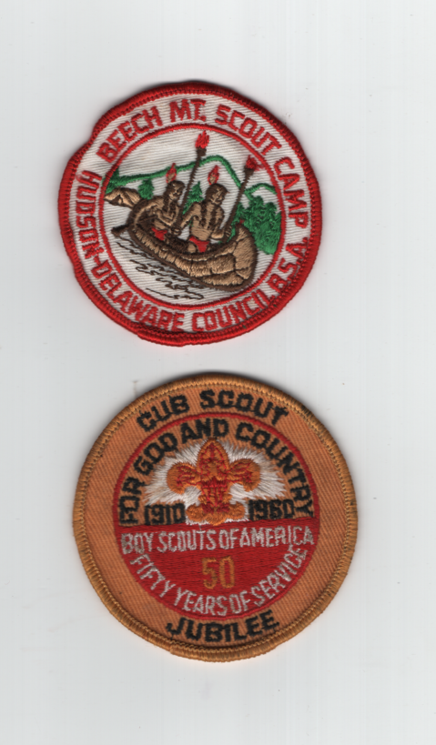 2 Vintage Scout Patches 50 Year Jubilee Beech Mountain Scout Camp Round ...