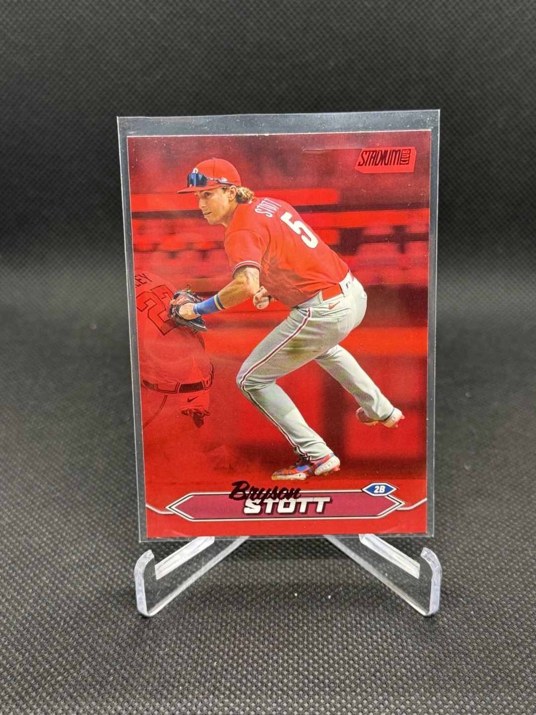 Bryson Scott 2024 Stadium Club Red Parallel Philadelphia Phillies