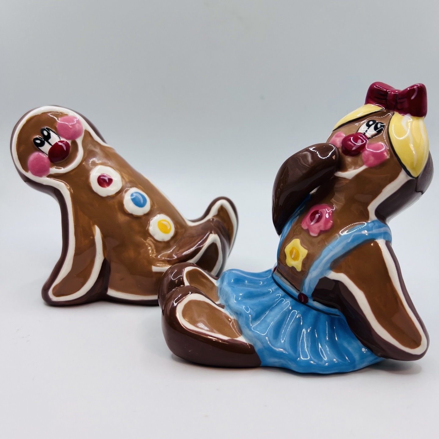 Blue Sky Pottery By Heather Goldminc Gingerbread Couple Salt And Pepper ...