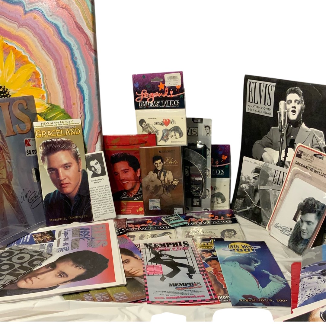 Sweet Collection of 40 Items Of Elvis Presley Memorabilia. These items ...