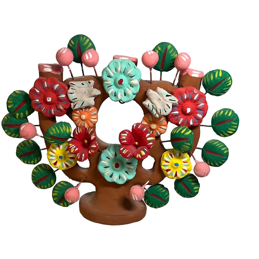 Mexico Tree Of Life Clay Pottery