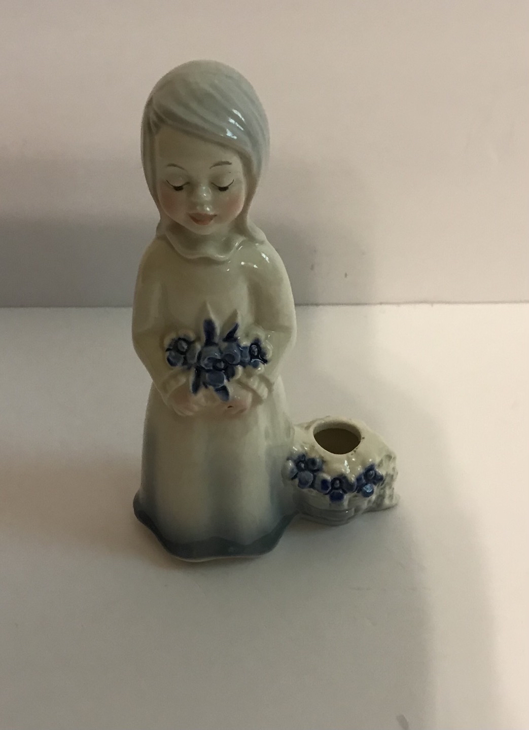 Goebel Porcelain Figurine Girl That Holds A Birthday Candle
