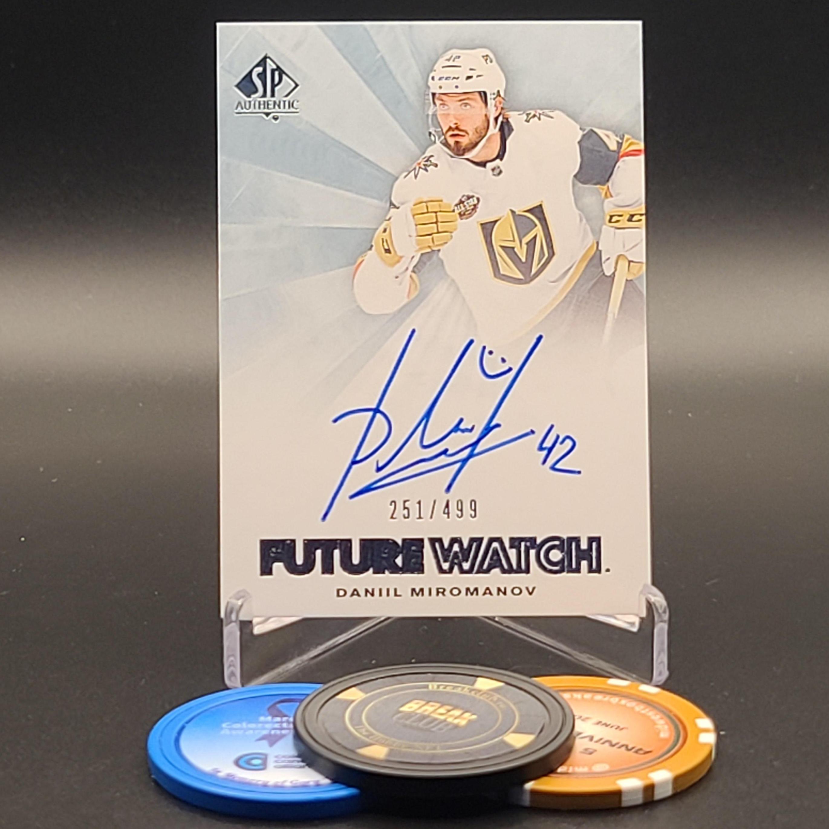 Daniil Miromanov 2021-22 Upper Deck SP Authentic 2022-12 Retro Future ...