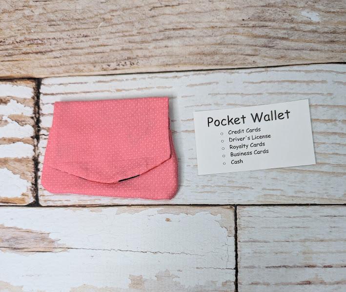 Pocket Wallet - Pink Mini Dots
