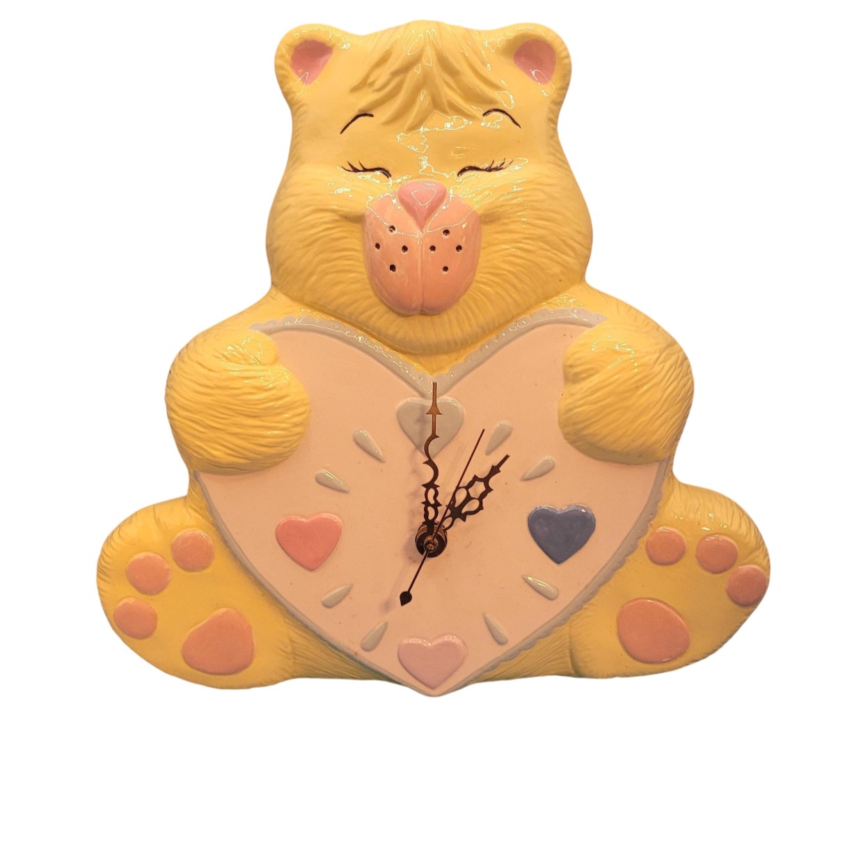 Vintage Ceramic Care Bear Imposter Wall Clock