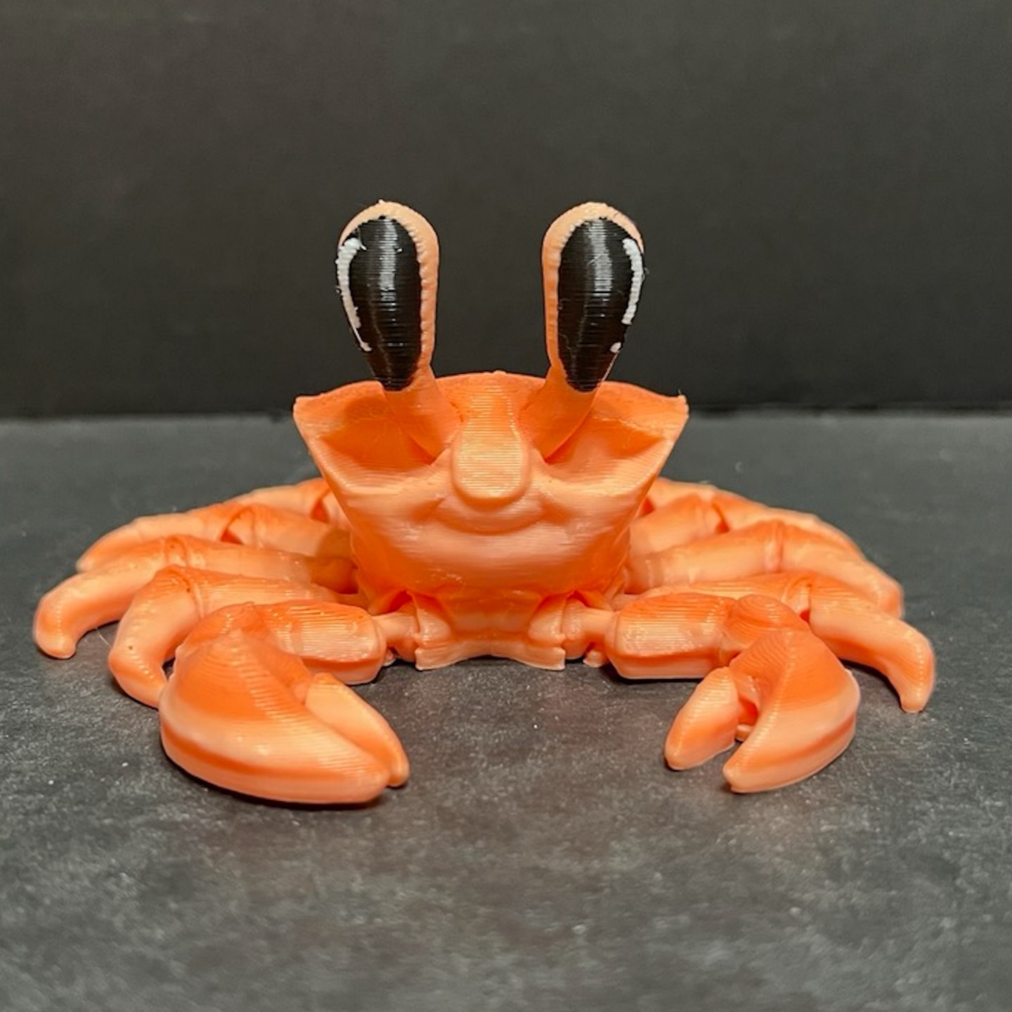 MARKDOWN! 3D Printed Crab, White On Eyes Is UV Reactive 👀 ~2.25” x 4.5 ...