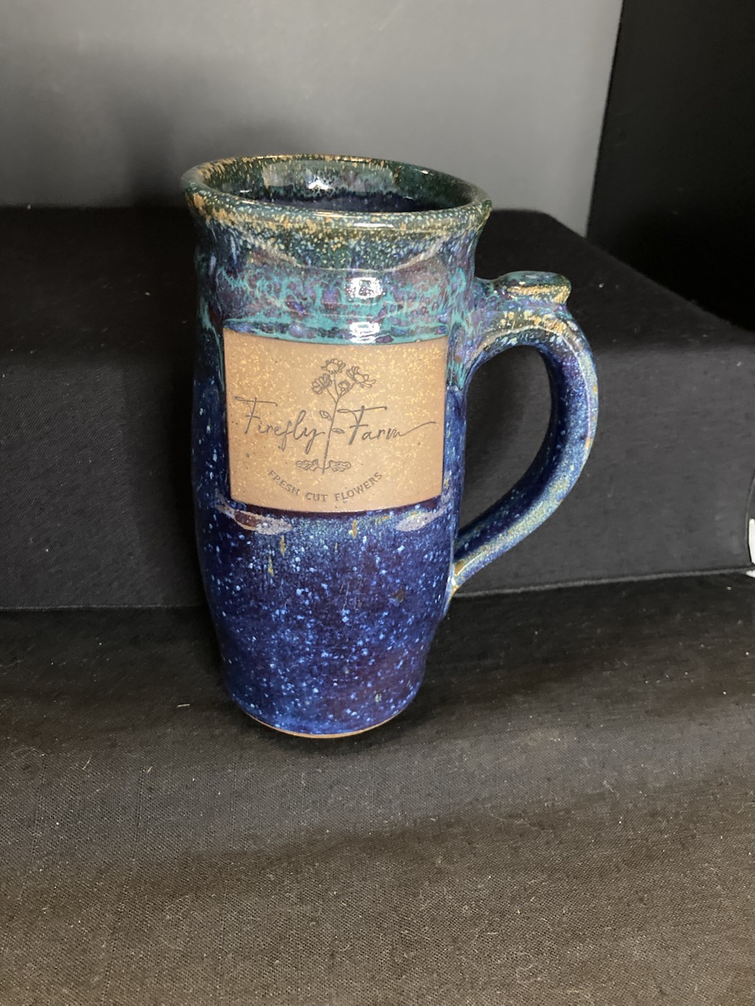 Firefly Farm 7 Inch Blues Vase/Mug Made In Kansas Potterssweet Studio ...