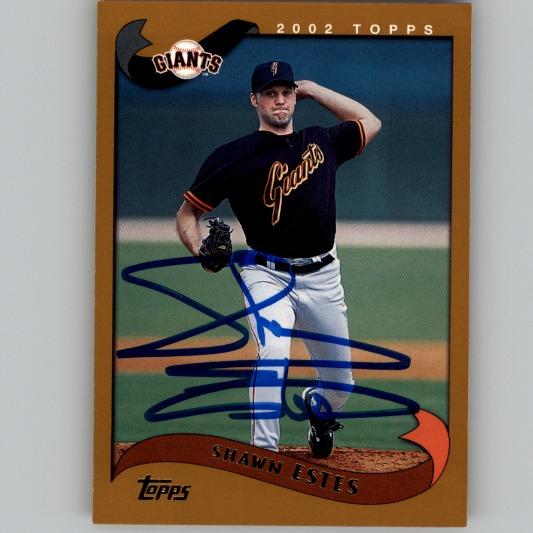 Shawn Estes Signed San Francisco Giants 2002 Topps Baseball Card #167