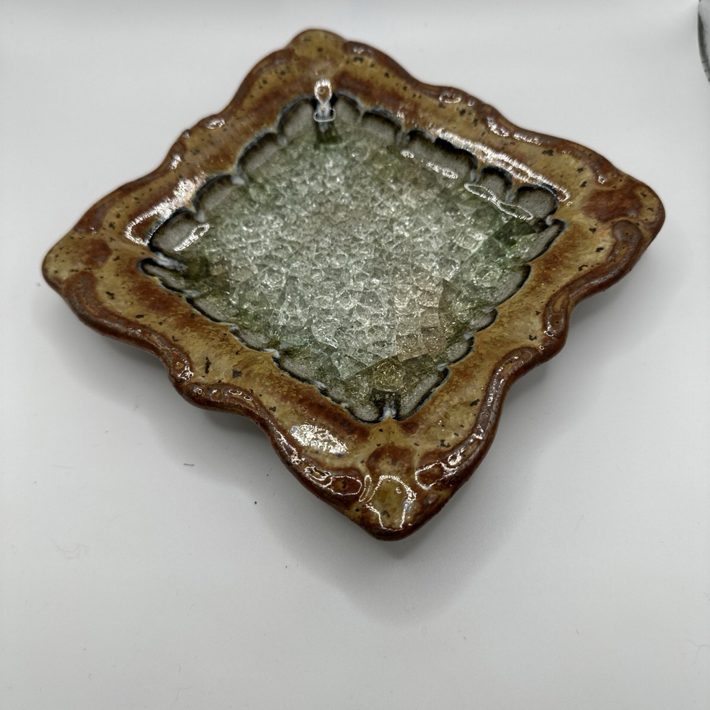 Handcrafted Down to Earth Pottery Artisan Series Square Ceramic And ...