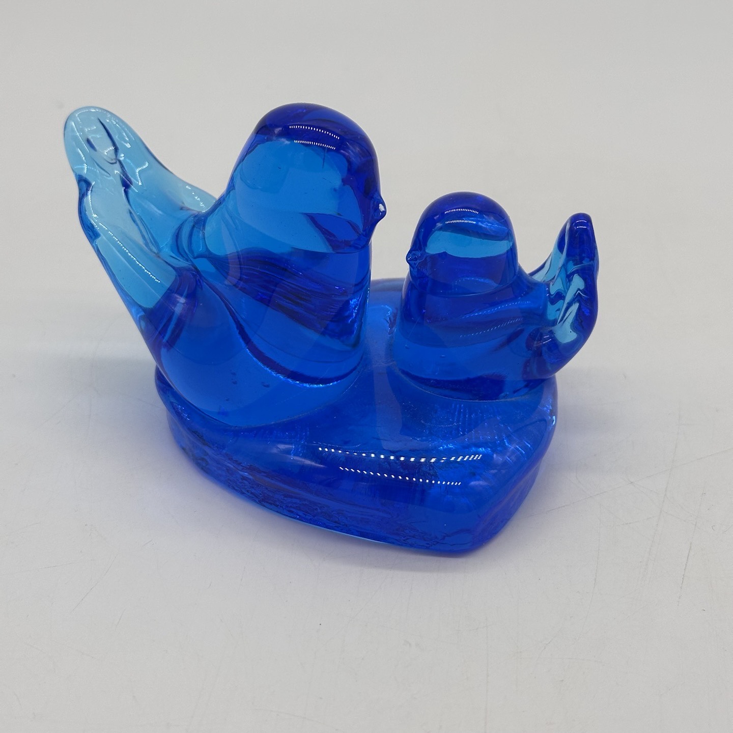 Terra Studios Double Bluebird Of Happiness Art Glass Figurine Leo Ward ...