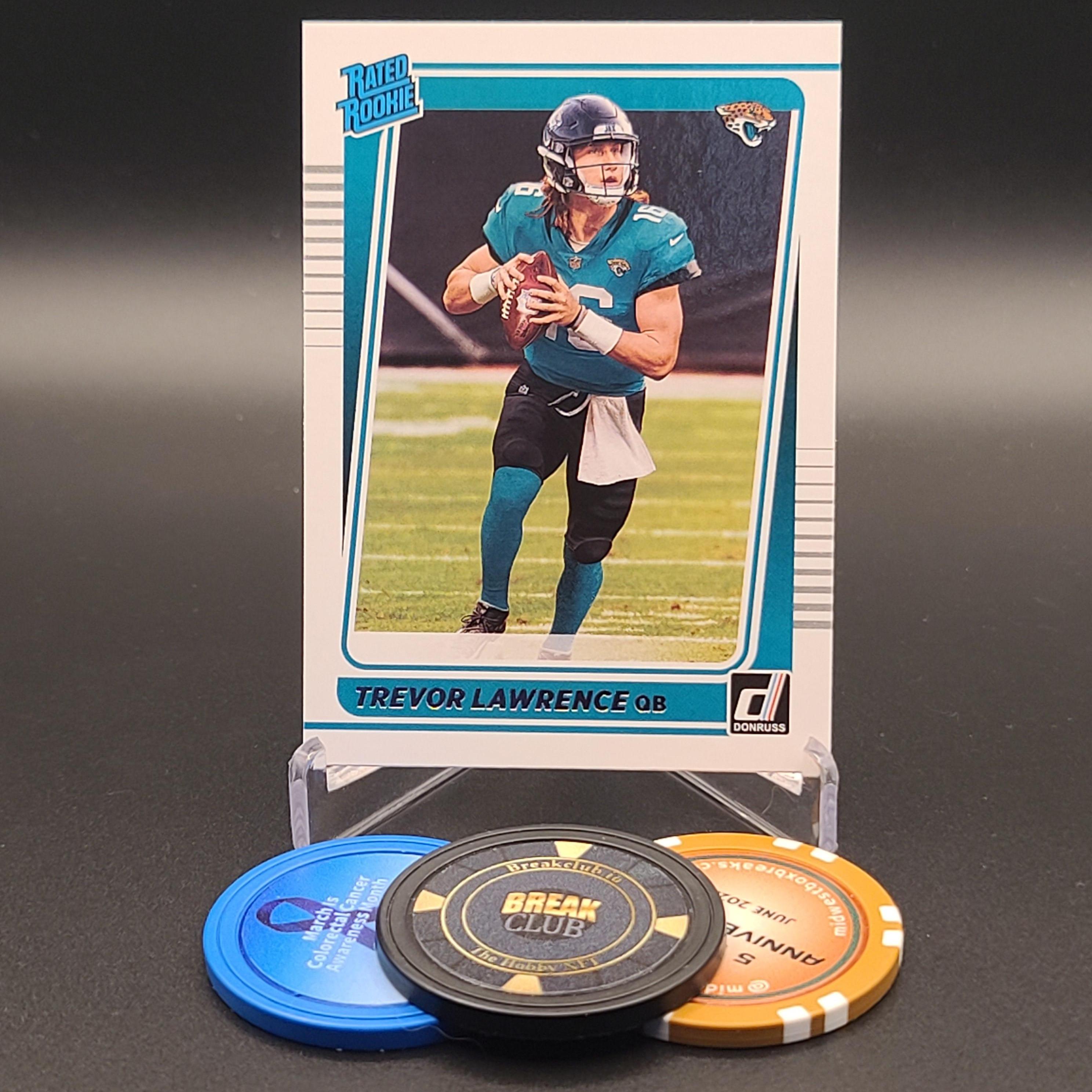 Trevor Lawrence Rookie 2021 Panini Donruss Football Rated Rookie Card ...