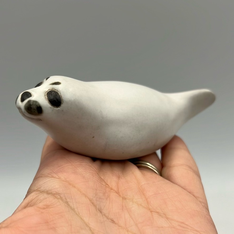 Vintage POD of Edgecomb Pottery Baby Harp Seal 4”