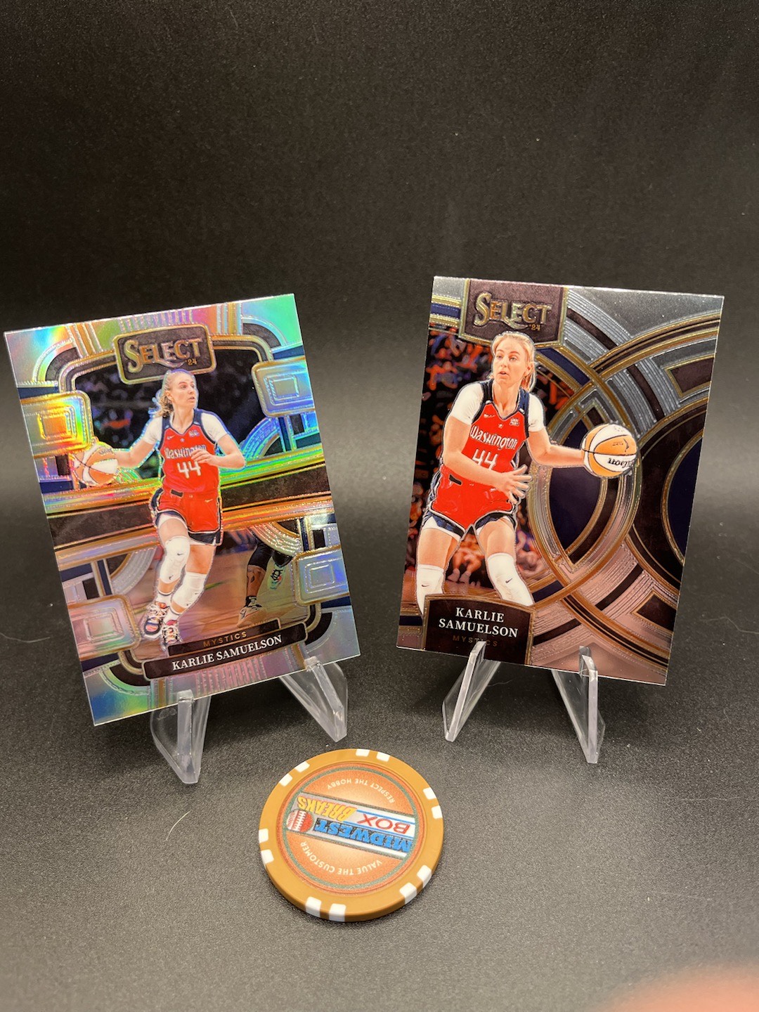 Karlie Samuelson Silver & Base 2024 Select WNBA Washington Mystics
