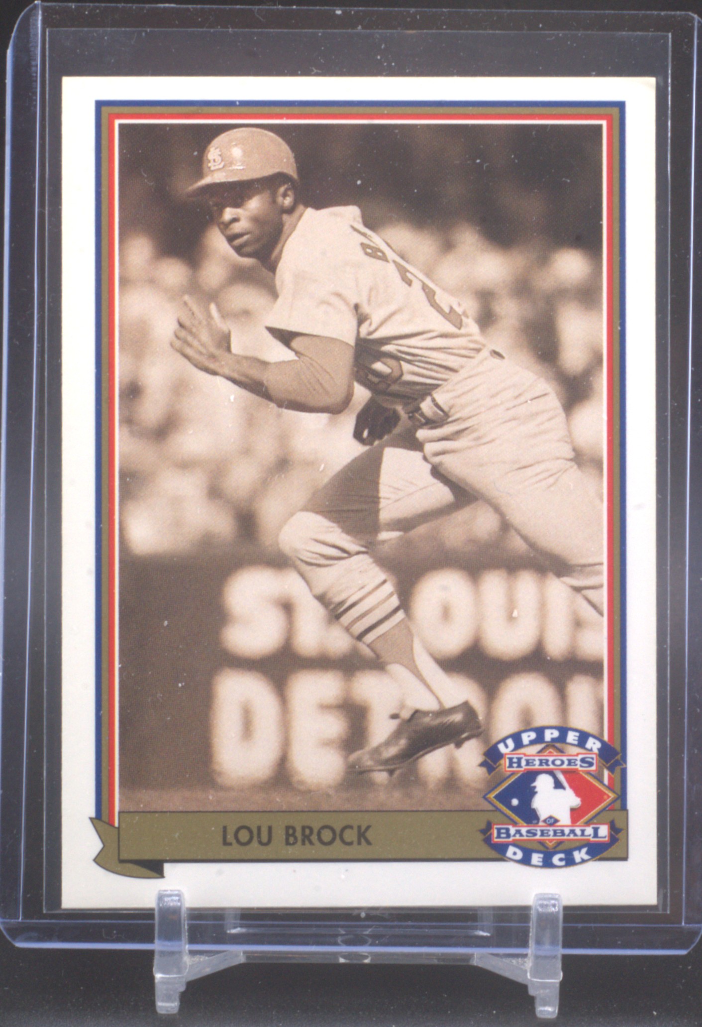1992 Upper Deck Heroes of Baseball, Lou Brock, St. Louis Cardinals