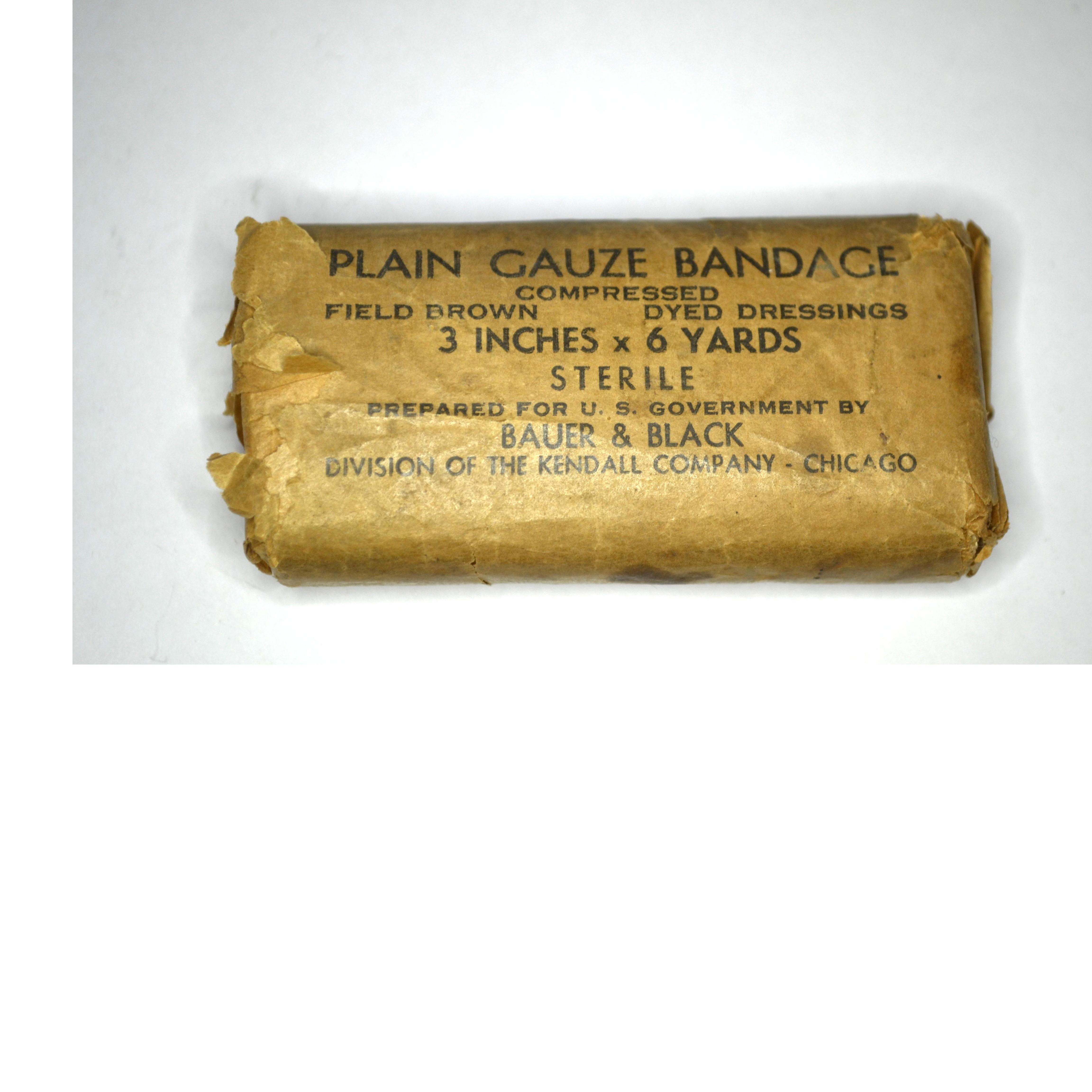 Vintage Bandage Gauze Pack Military Use Bauer And Black Original ...