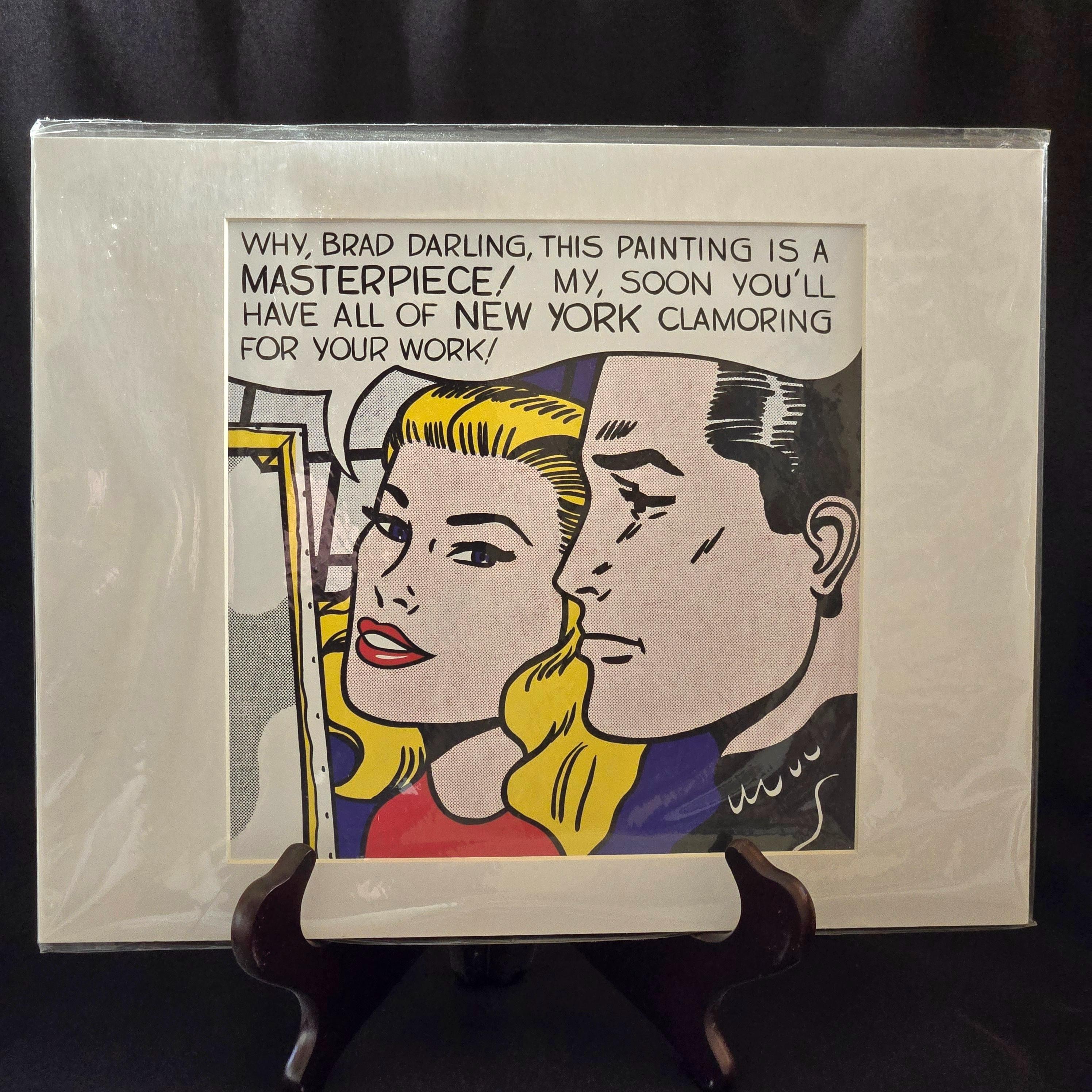 Roy Lichtenstein Bruce Mcgaw Graphics Pop Art Print "Masterpiece 1962 ...