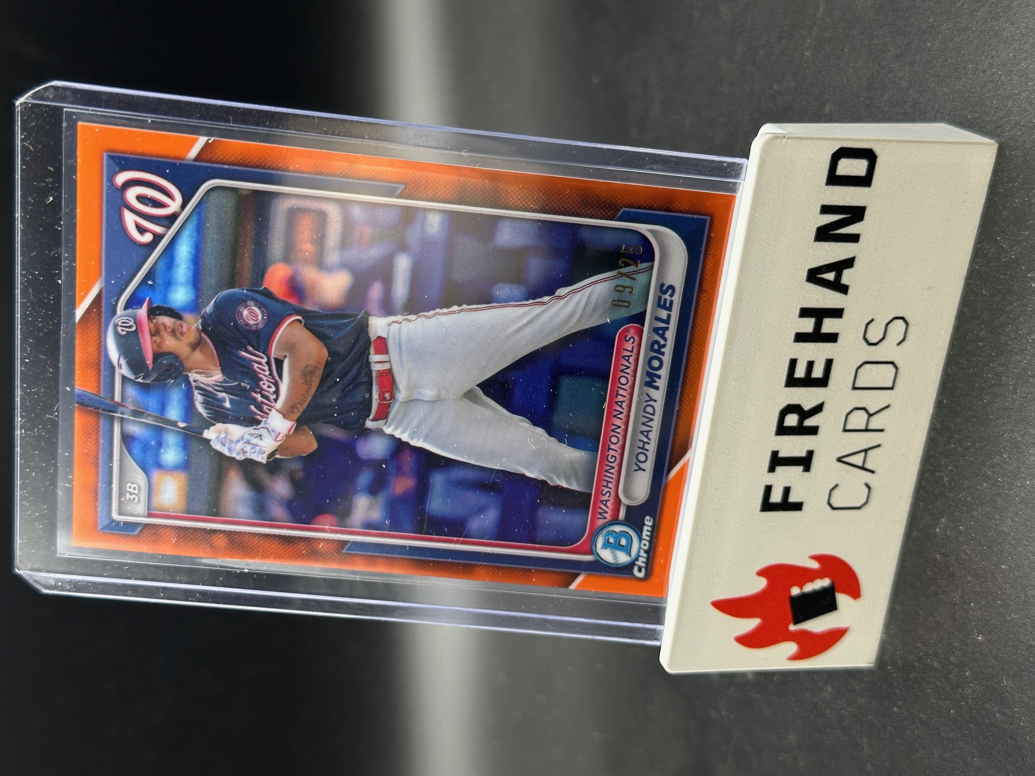 Yohandy Morales 2024 Bowman Draft Orange Refractor Washington Nationals ...