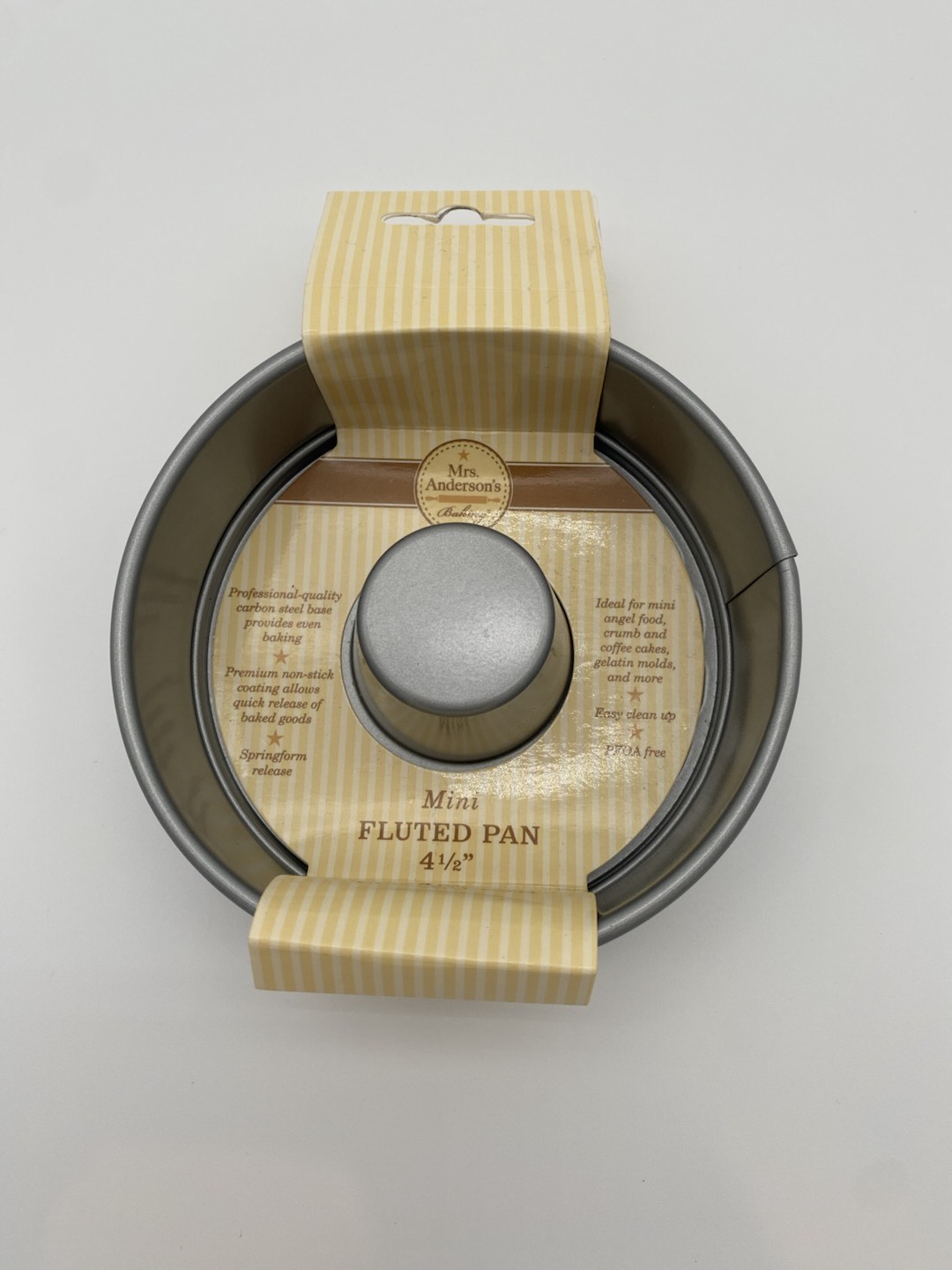 Mrs. Anderson's Baking Mini 4.5" Fluted Pan - New - Harold Import Co.