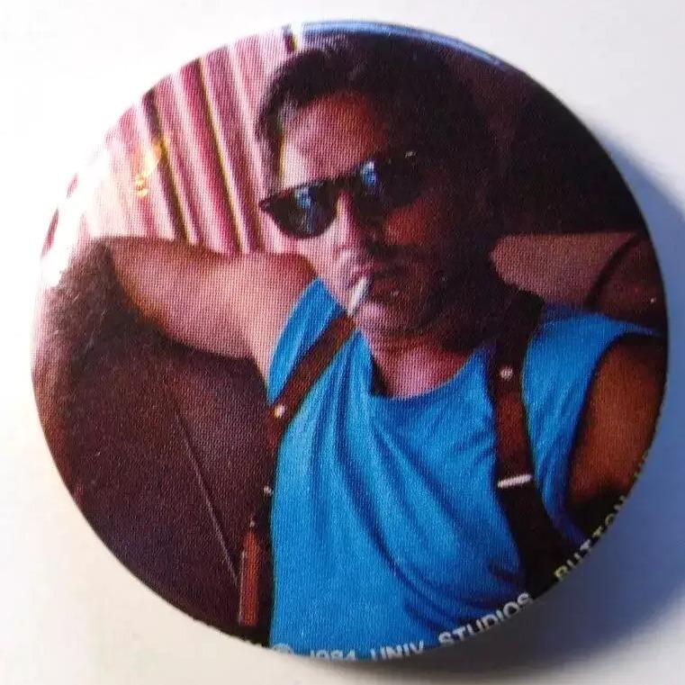 Miami Vice Don Johnson Vintage Button Up Badge 1980's Pinback Retro TV ...