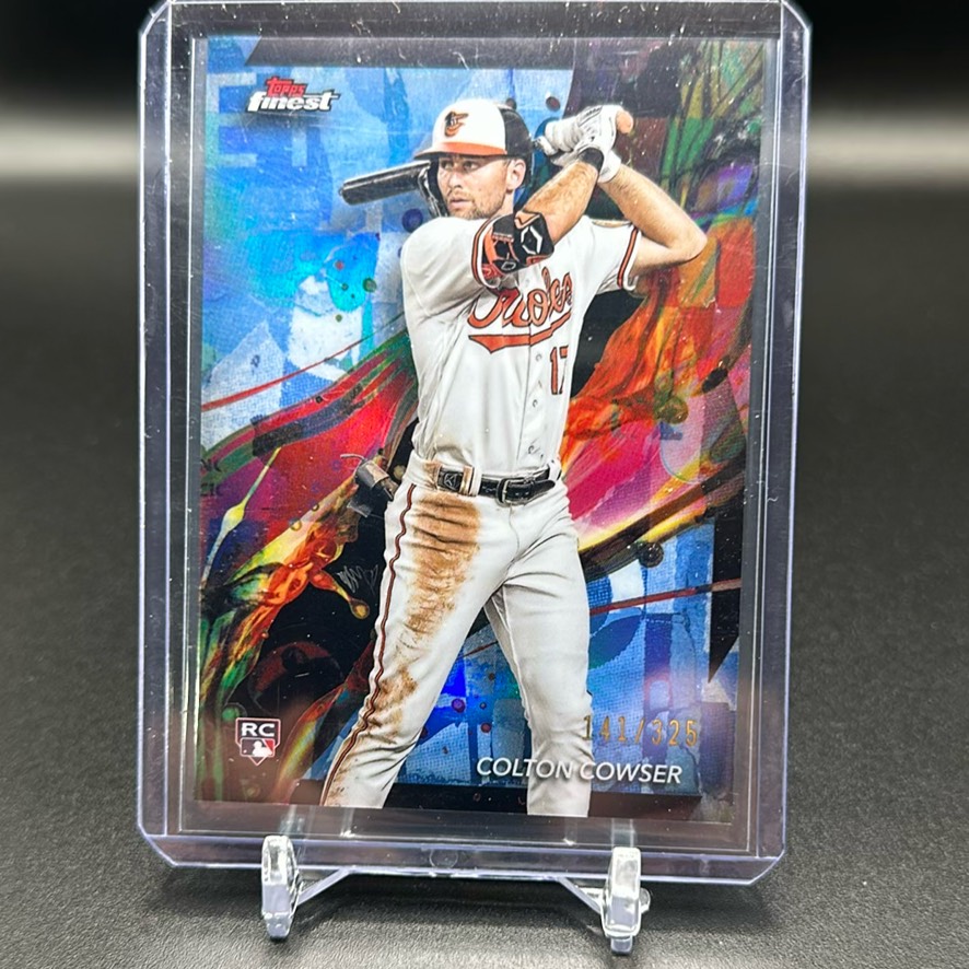 Colton Cowser 2024 Topps Finest Common RC Sky Blue /325 Baltimore Orioles