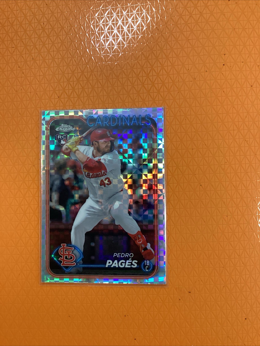 Pedro Pages X Fractor 2024 Topps Chrome Update #USC29 Cardinals
