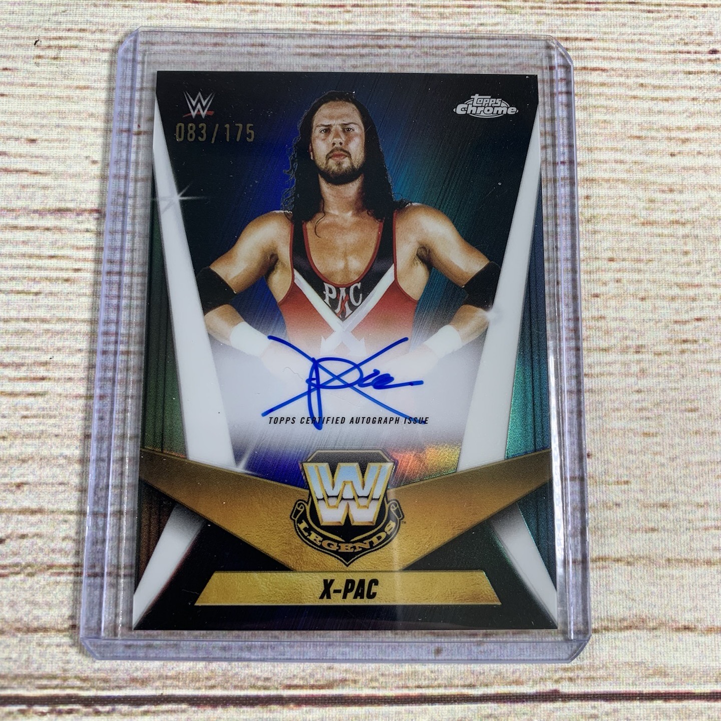 2025 Topps Chrome WWE X-Pac Legends Chrome Autograph Refractor /175 #LCA-XP