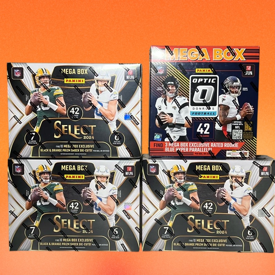 2024 Select & Optic Football 4 Mega Box Mixer Live Team Rip #3 MBB1532 ...