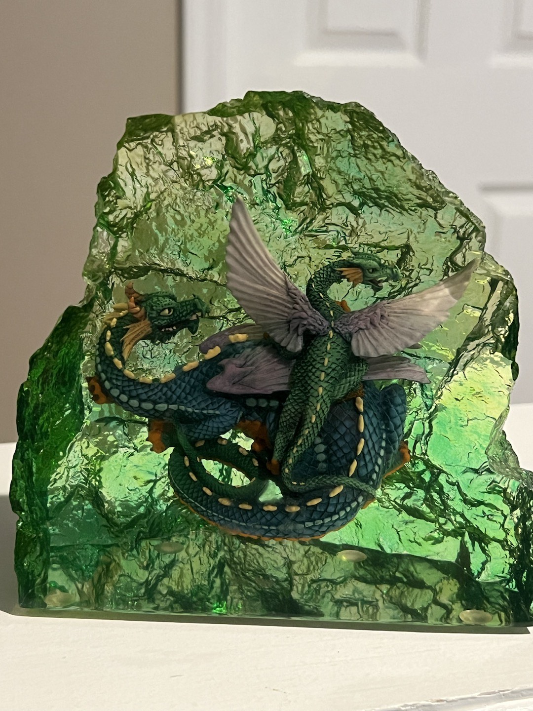 Mystical Creations Dragons Of Summer Poly Resin Sculpture From The ...