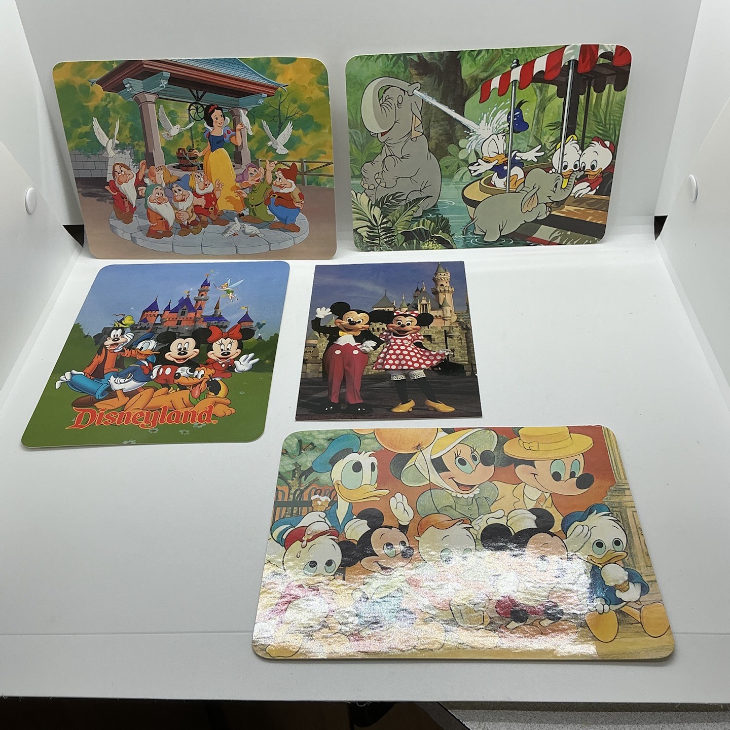 Vintage Disneyland Post Cards Lot Of 5 Walt Disney California Cartoon ...