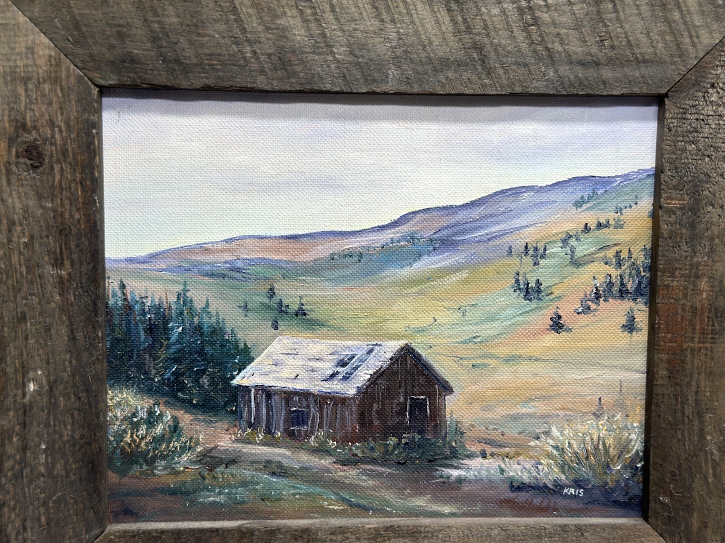 Original Oil Painting By Kris Berquist 1984 Landscape New Carson Signed ...