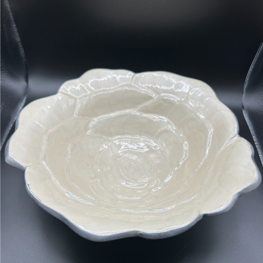 Julia Knight Enamel And Metal Rose Pearl Color Bowl