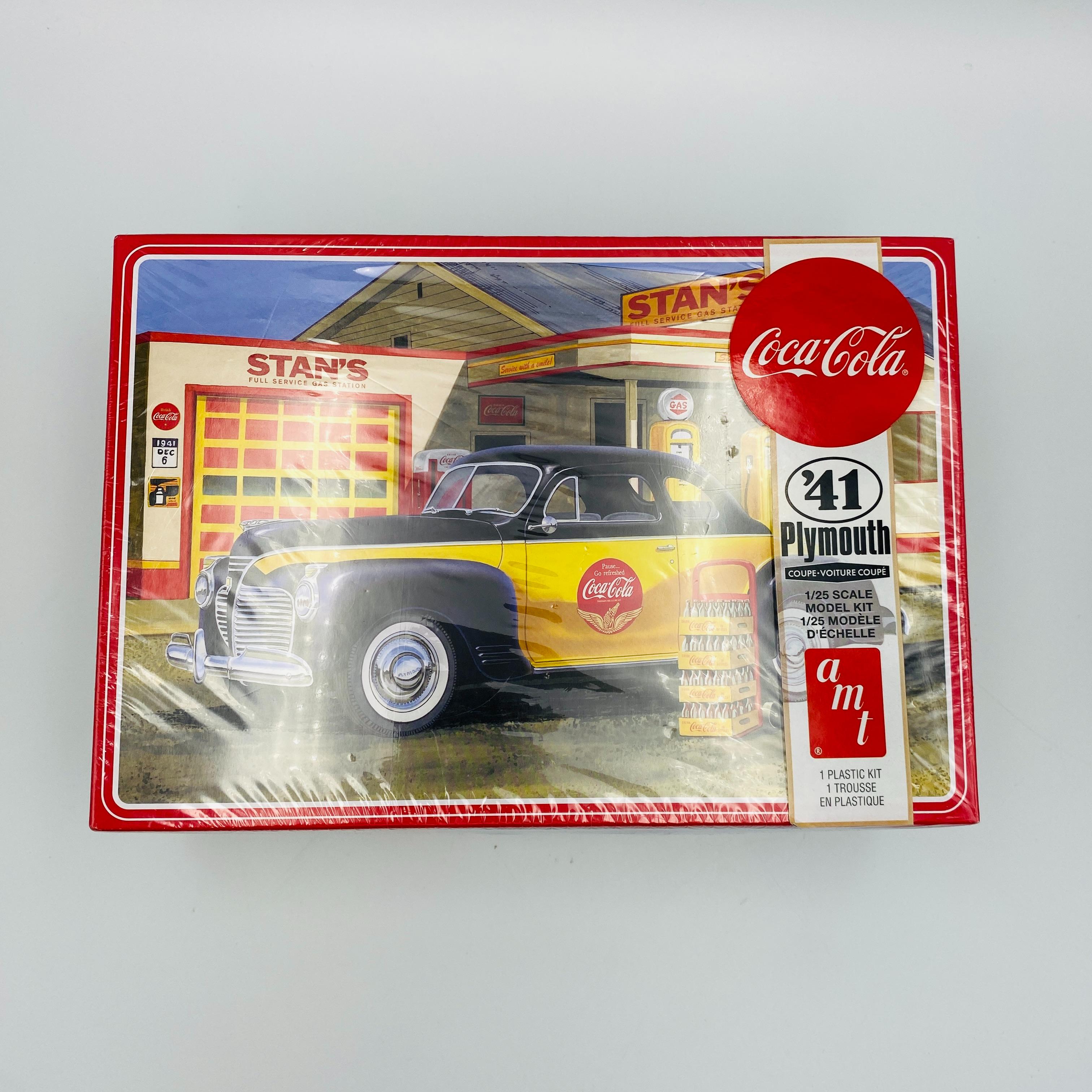 AMT Coca-Cola '41 Plymouth Coupe 1/25 Scale Model Kit Plastic with ...