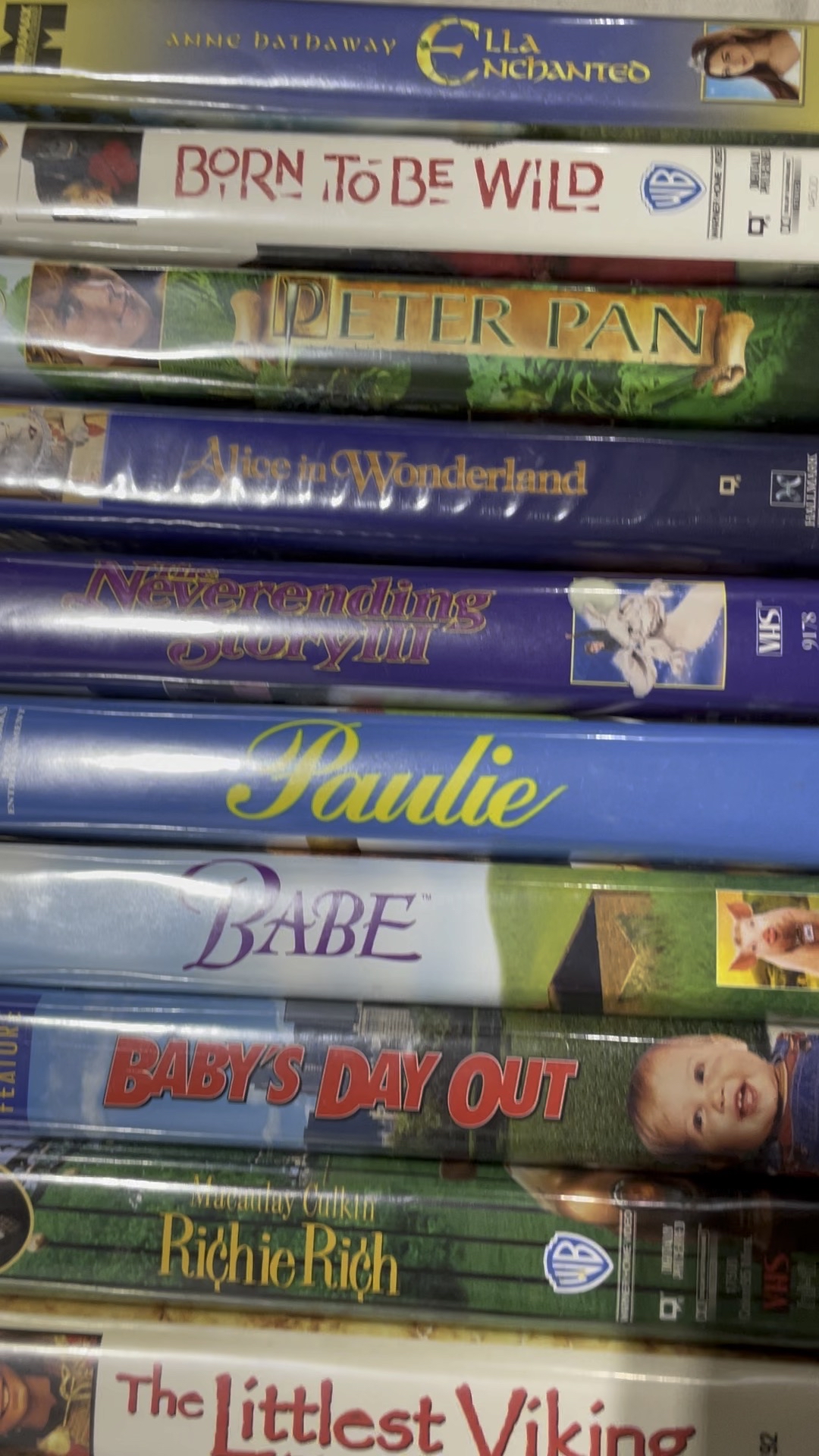 38 Children’s/ Family VHS Lot Live Action