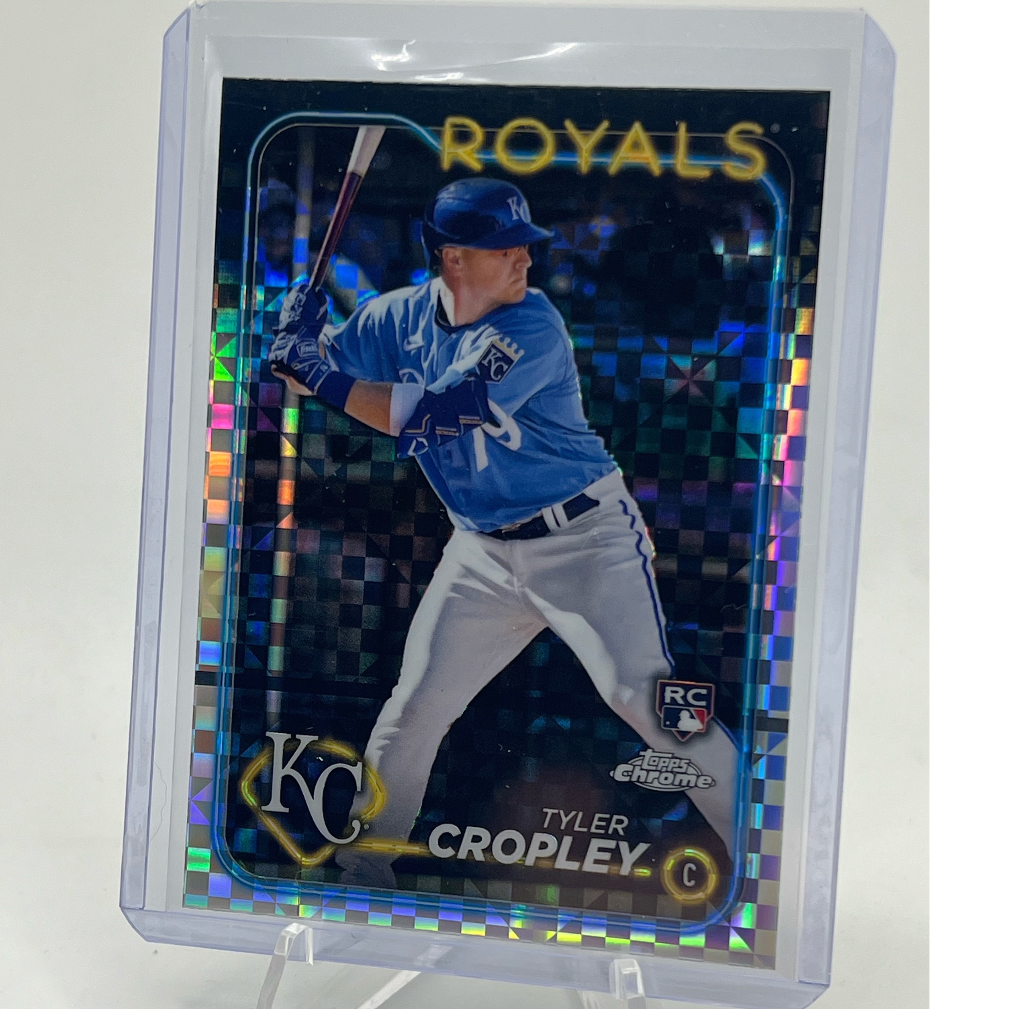 Tyler Cropley 2024 Topps Chrome X-Fractor RC Kansas City Royals