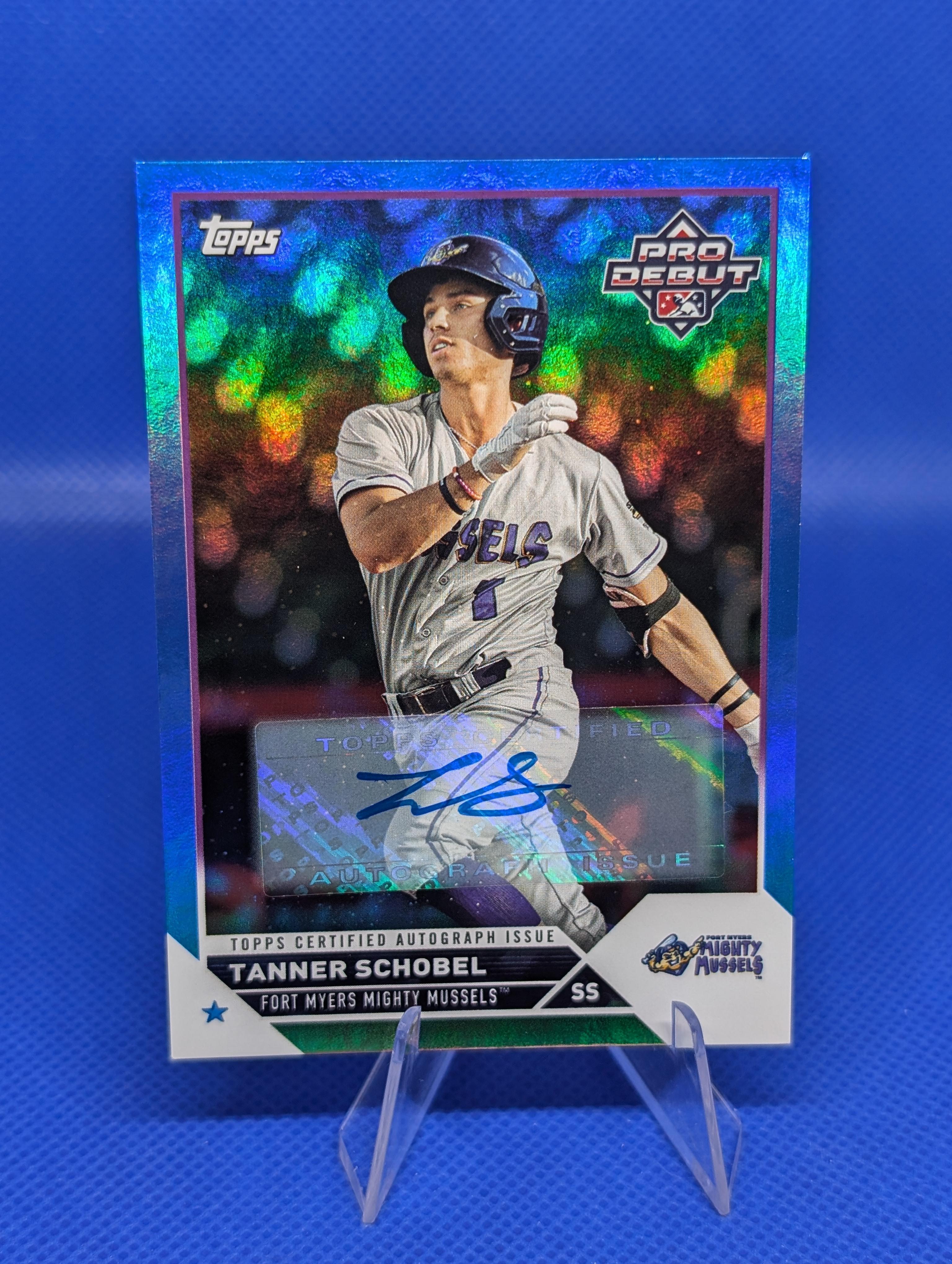 2024 Topps Pro Debut Tanner Schobel Auto Blue /150 Fort Myers Mighty ...