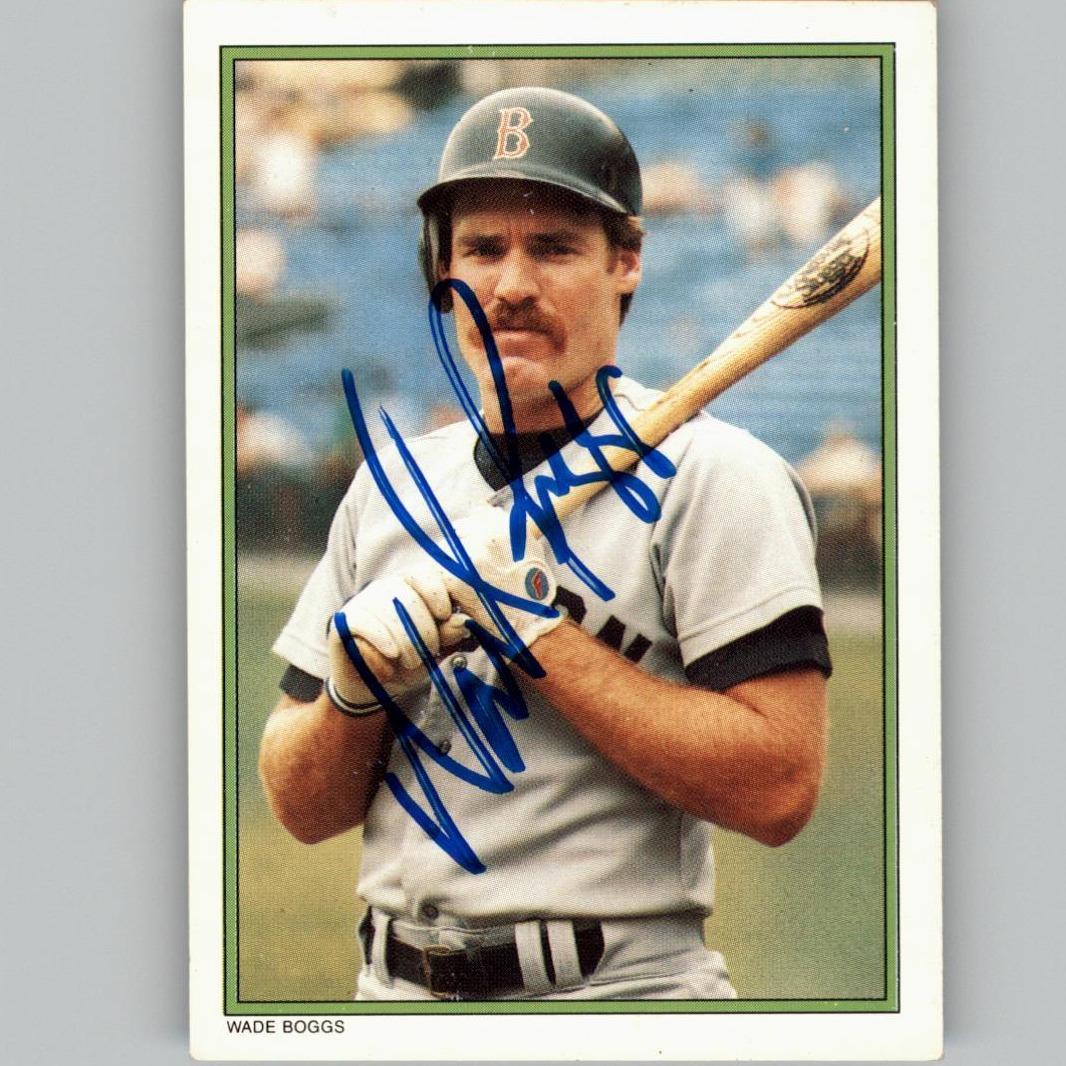 Wade Boggs Signed Boston Red Sox 1987 Topps All Star Baseball Card #26