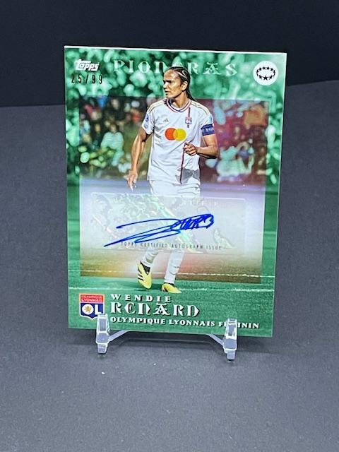 Wendie Renard Green Auto /99 Lyon - 2024 Topps Aitana Bonmati Curated ...
