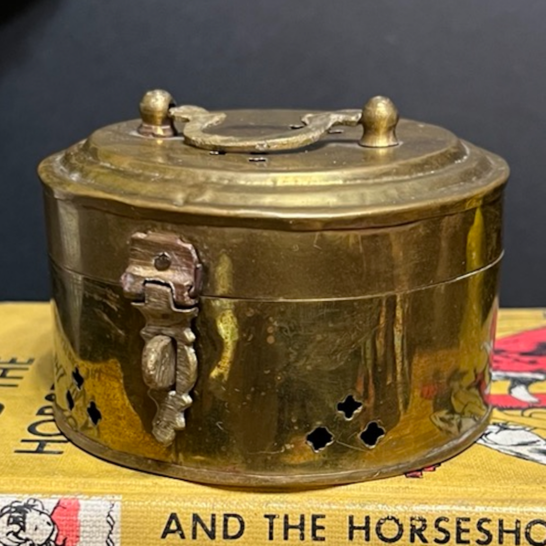 Brass Cricket Box Made in India ~3.75x2.5"