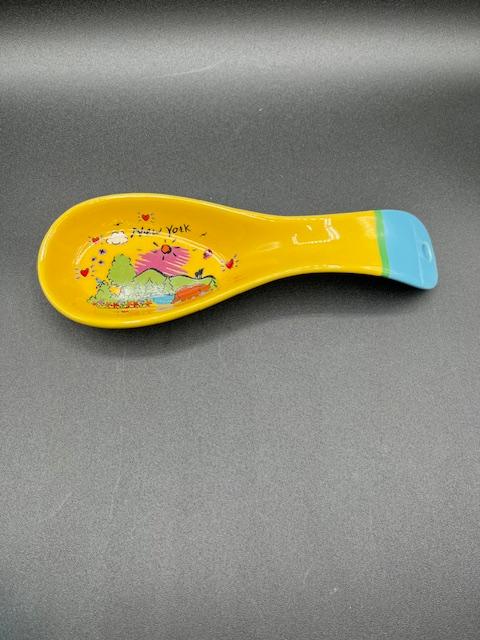 Vintage Ceramic Souvenir New York Spoon Rest