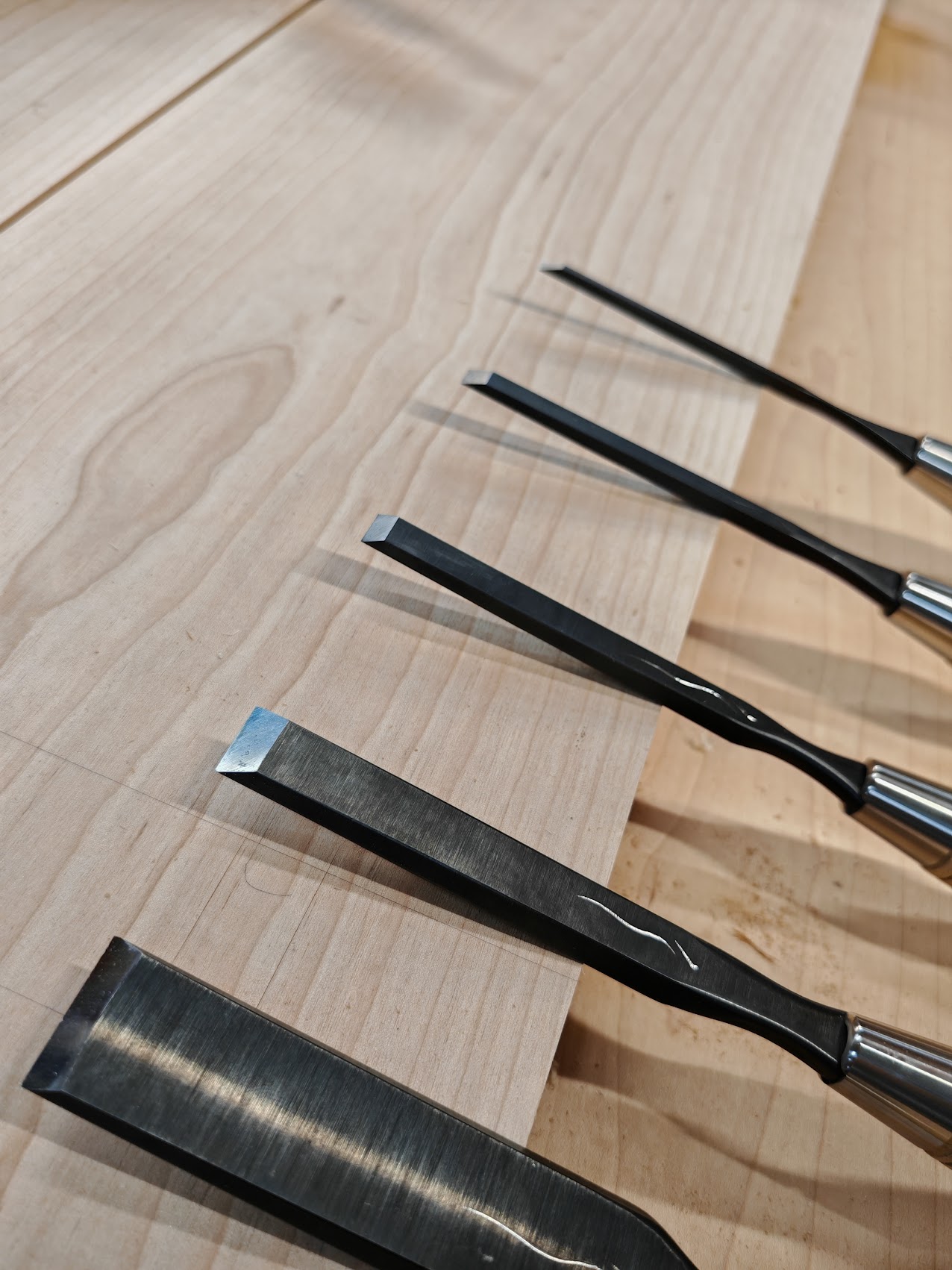 Zen-Wu Y-1 Chisel 5pc set (used)