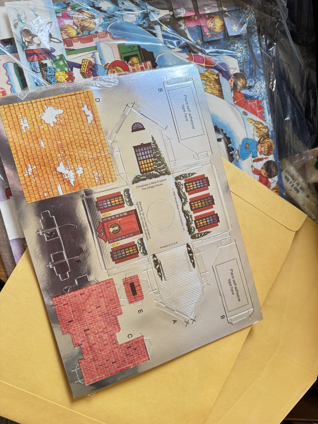 Vintage 1970s- 90s Lot Of Christmas Advent Calendars - Gemo 3-D Pop Up ...