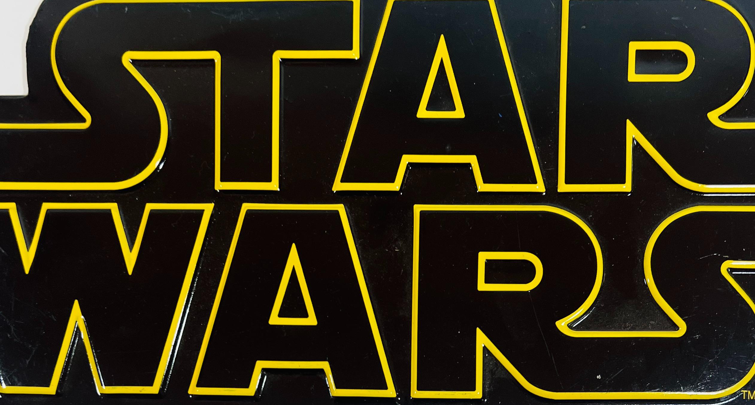 Star Wars Official Logo Tin Sign 13" X 6" embossed man cave collection