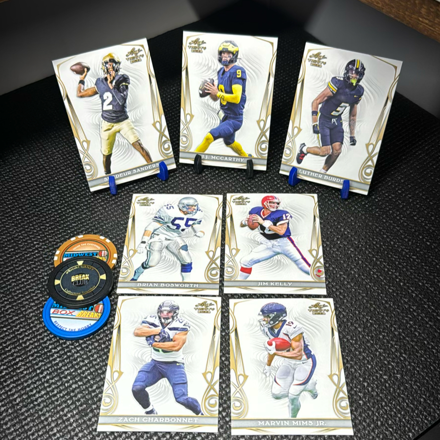 2023 Leaf Trinity 7 Card Base Lot Shedeur Sanders, J.j. McCarthy ...
