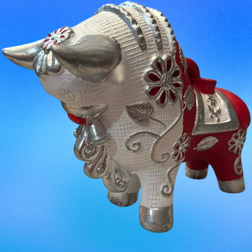 Hand Painted Ceramic Pucara Bull Peruvian Folk Art